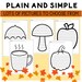 Fall Themed Lined Writing Borders / Templates - Etsy
