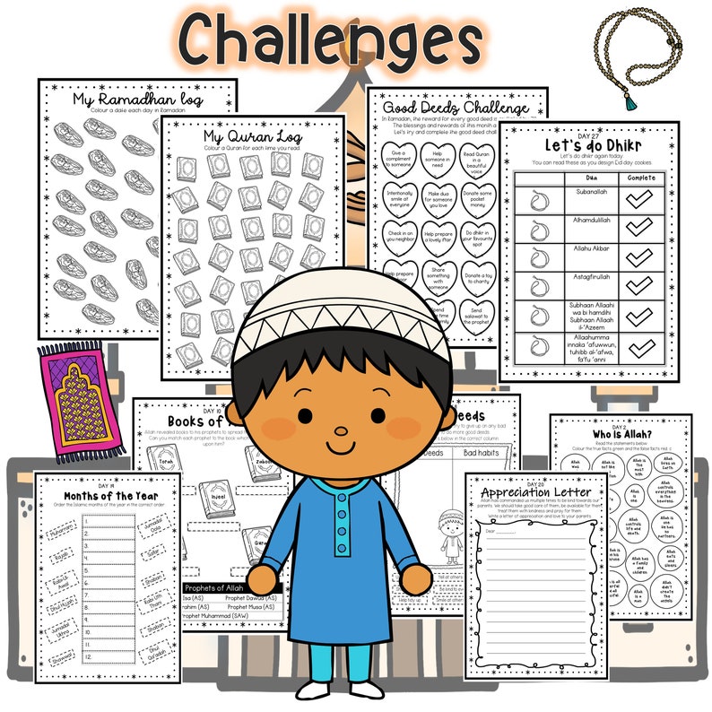 Ramadan Activity Booklet for Kids - Etsy