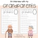 An Interview With My Grandparents / Grandparents Day - Etsy