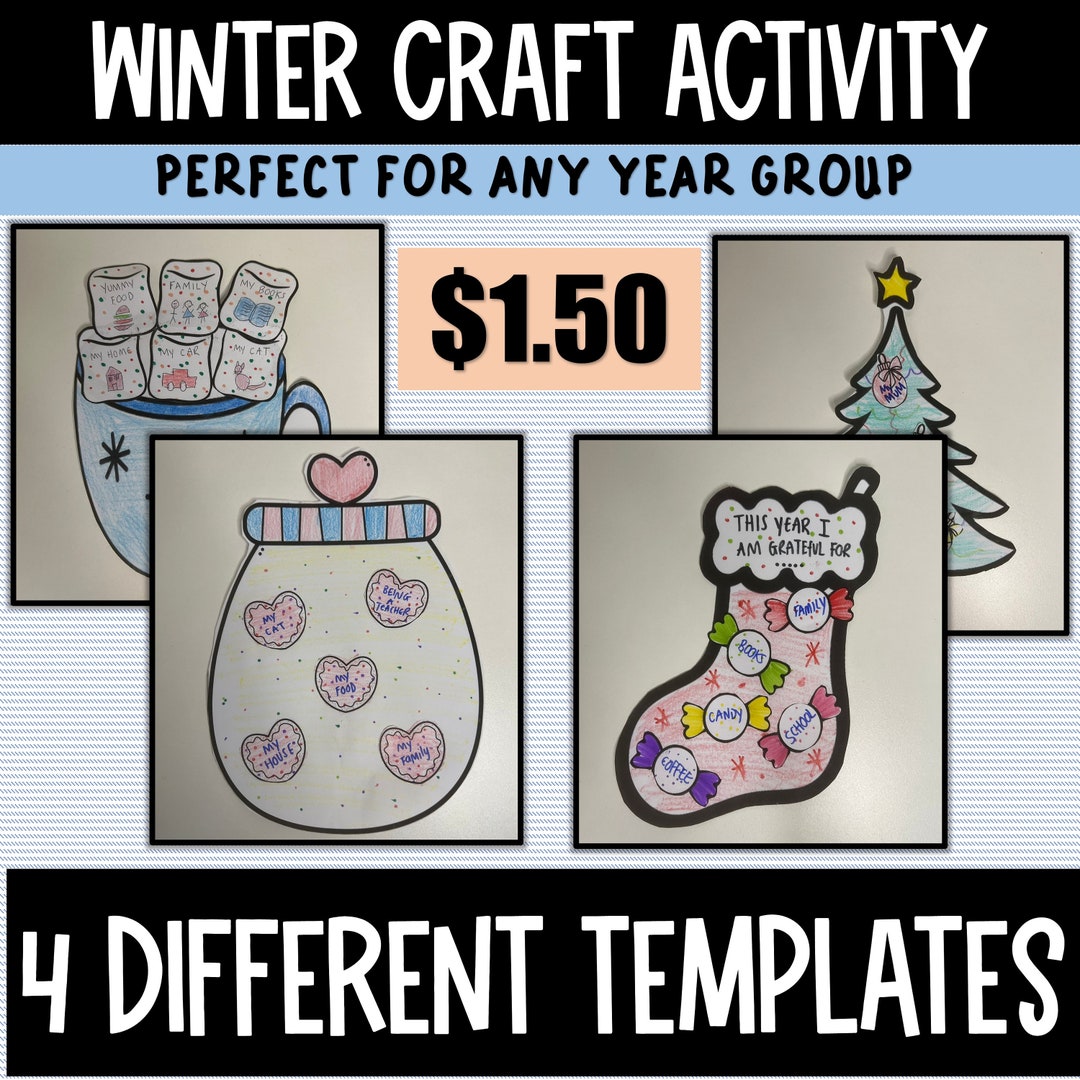 Winter Craft and Activities | End of Year Activity | Gratitude Mug - Etsy