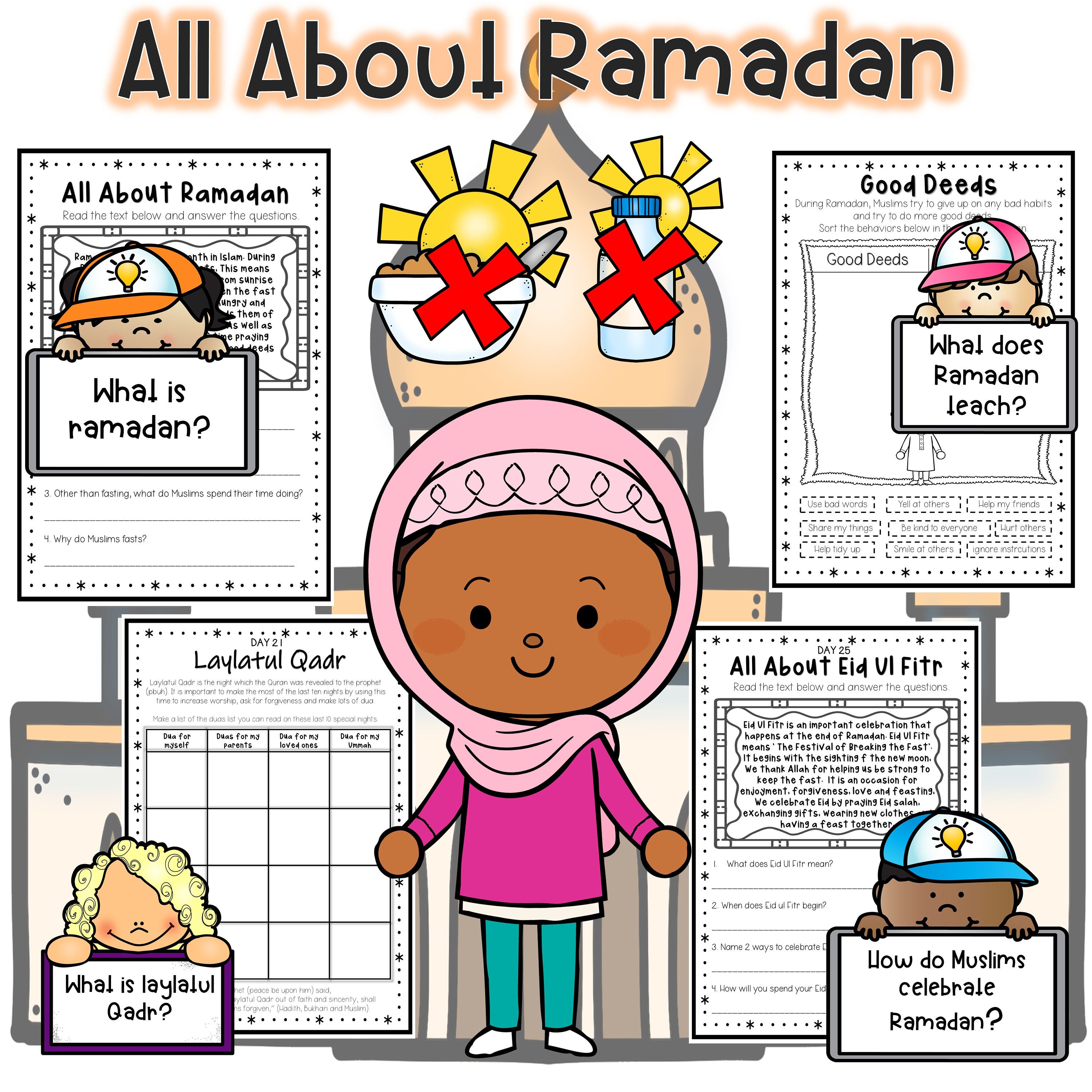 Ramadan Activity Booklet for Kids - Etsy