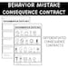 Behavior Reflection Response Sheet /consequence Sheet, Apology Sheet ...