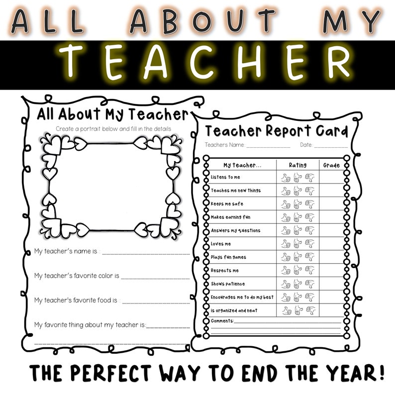 Teacher Memory Book - Etsy
