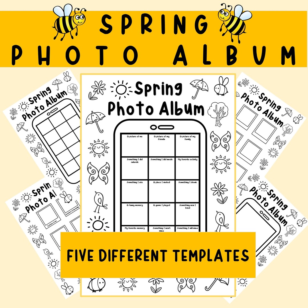 Spring Photo Album Memories / Polaroid and Cell Phone - Etsy