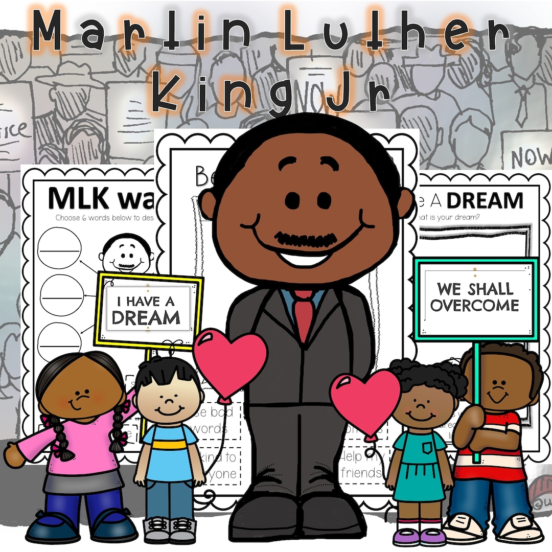 Martin Luther King Grade 1 Activities - Etsy