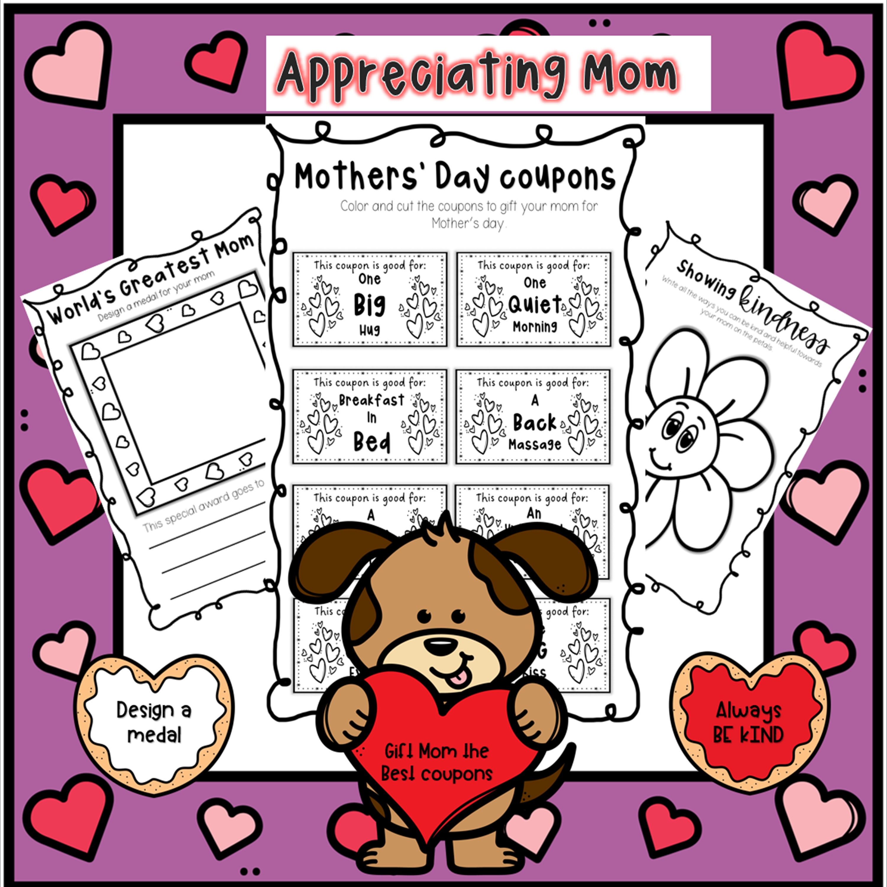 Mothers Day Kindergarten Activities - Etsy