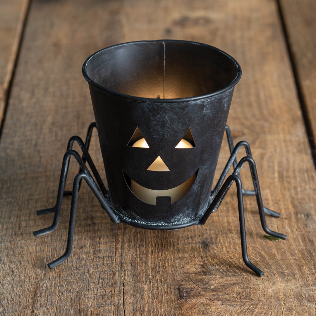 Spider Luminary Bucket - Etsy
