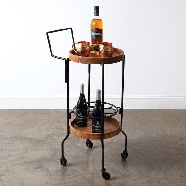 Rustic Bar Cart - Etsy