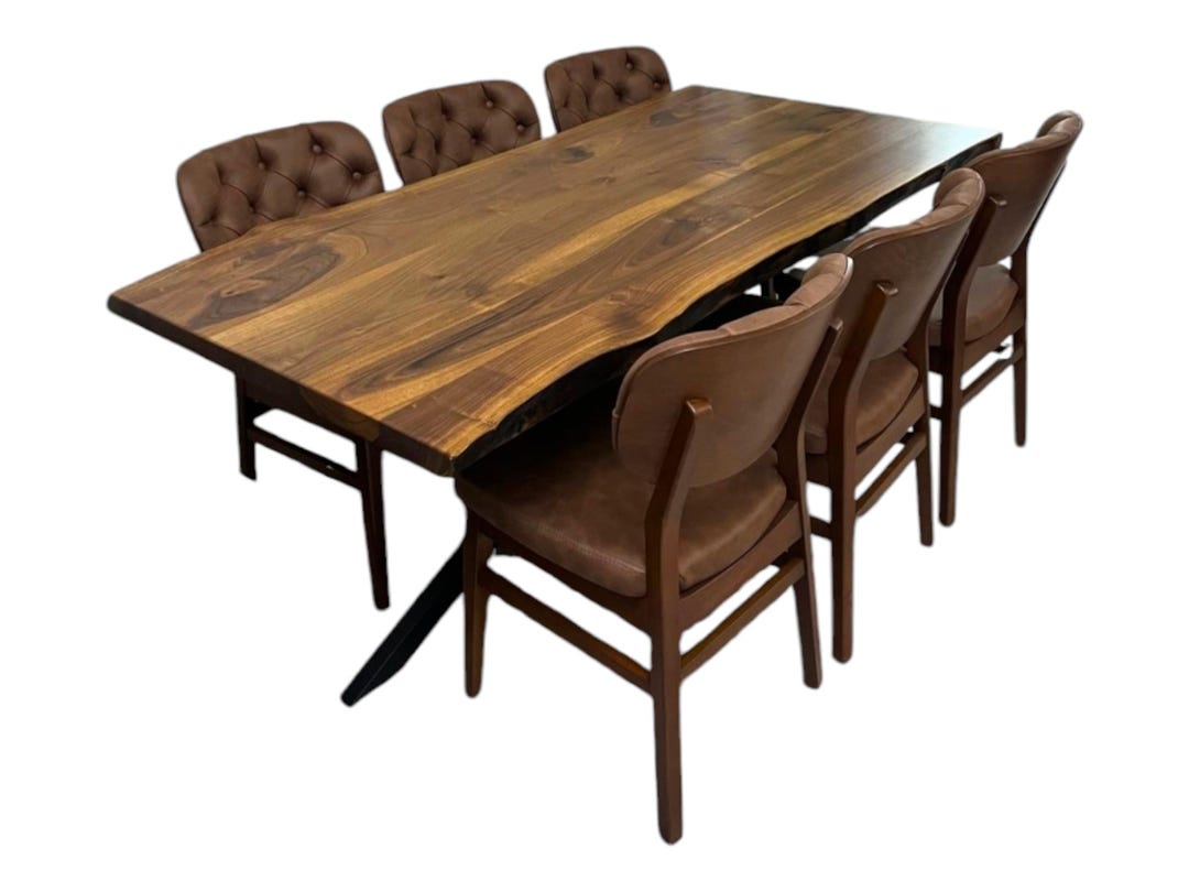 Walnut Dining Table, Wooden Dining Table, Custom Dining Table, Solid ...