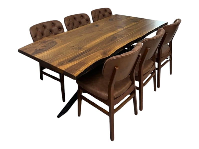 Walnut Dining Table, Wooden Dining Table, Custom Dining Table, Solid ...