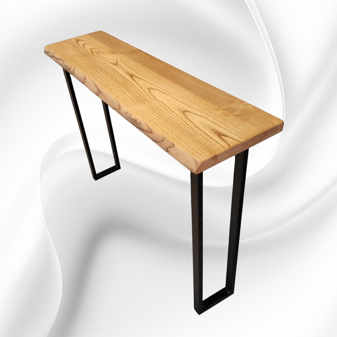 Narrow Console Table, Handmade Entryway, Rustic Narrow Console, Bar ...