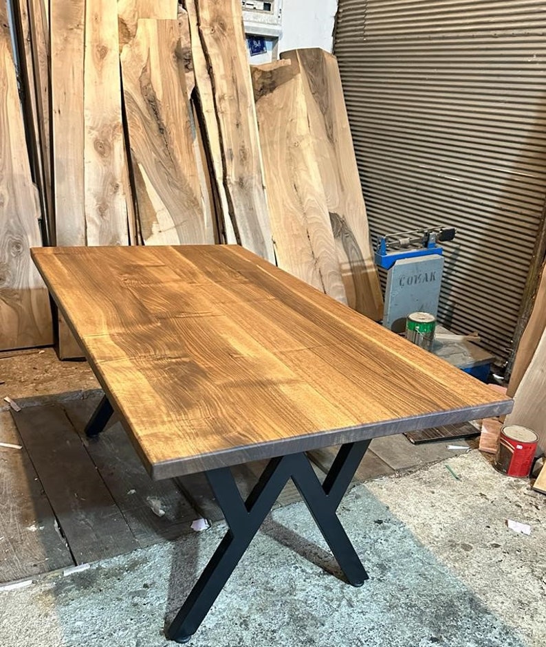 Walnut Dining Table, Wooden Dining Table, Custom Dining Table, Solid ...