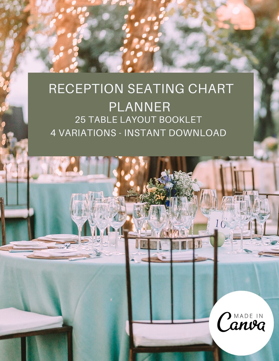 Wedding Seating Chart Planner, Minimalistic Seating Plan for Seating ...