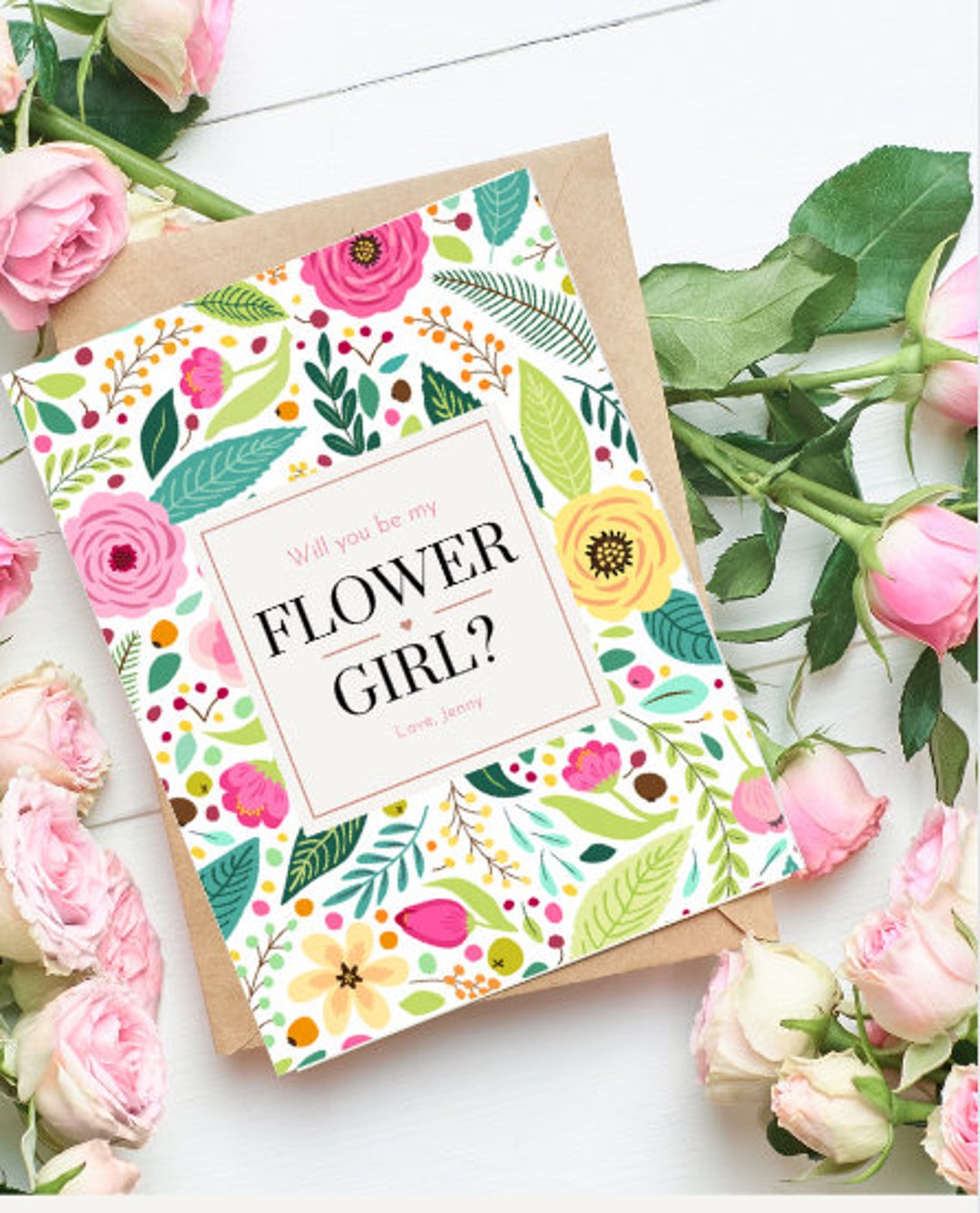 Flower Girl Proposal Wedding Template - Will You Be My Flower Girl ...