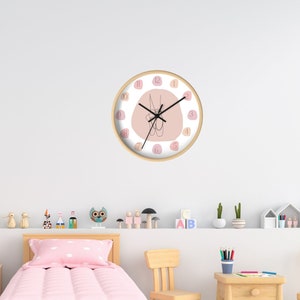 Pink Ballerina Wall Clock Dance Wall Clock Ballet Lover Gift Kids Wall ...