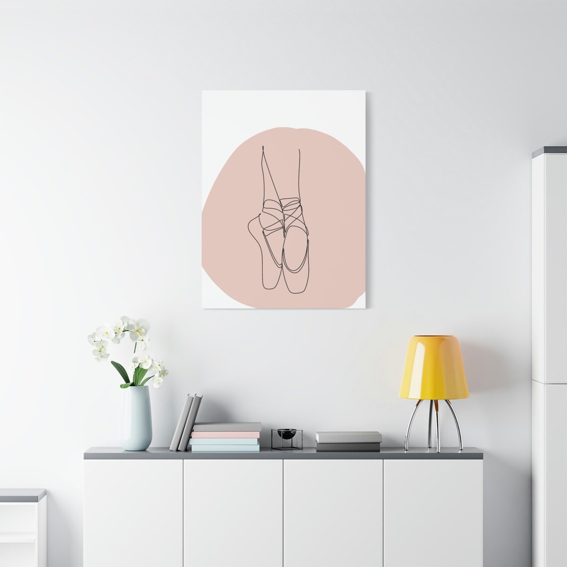 Pink Ballerina Room Wall Decor Dance Nursery Wall Decor Ballet Lover ...