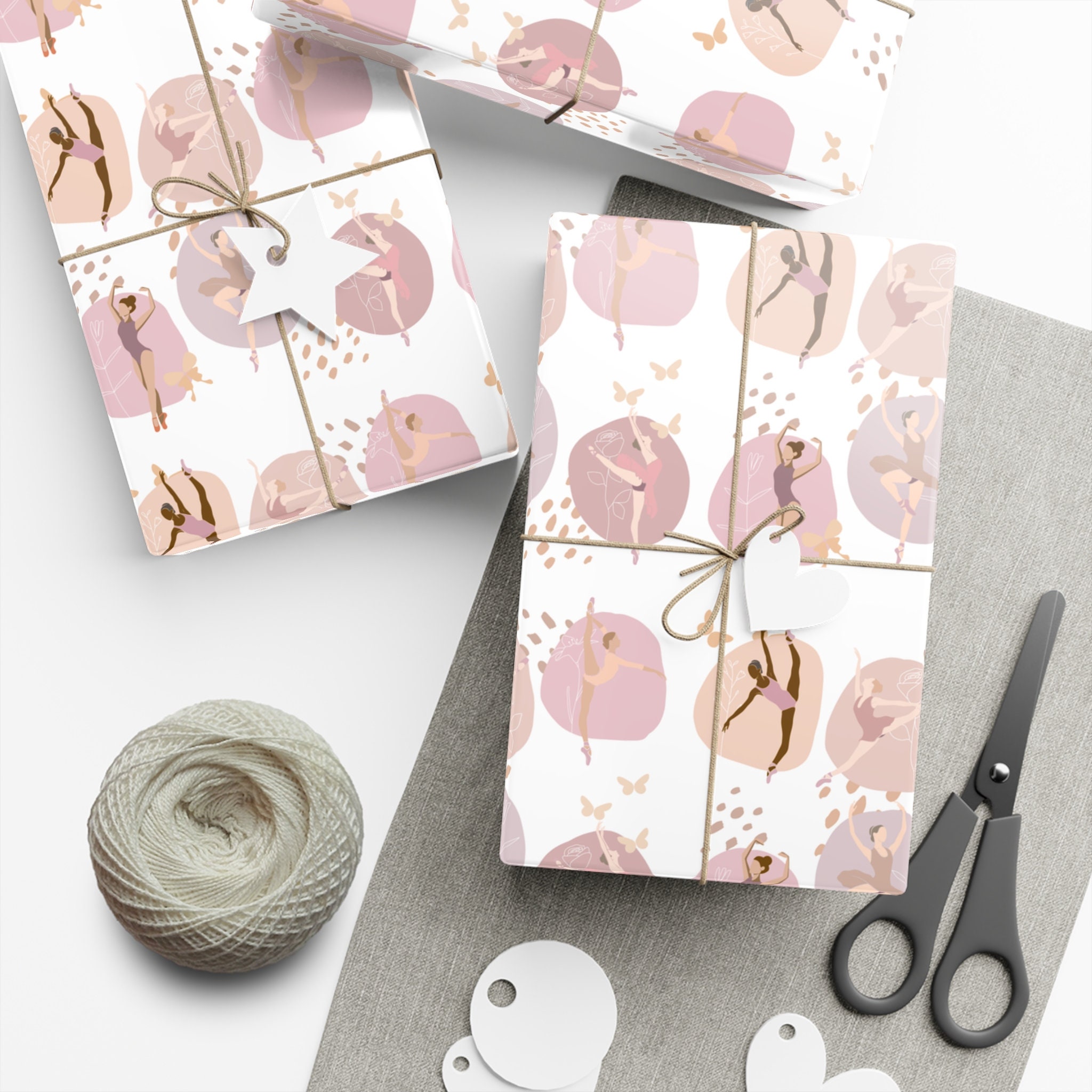 Girls Birthday Ballerina Wrapping Paper Ballet Wrapping Paper Girls ...