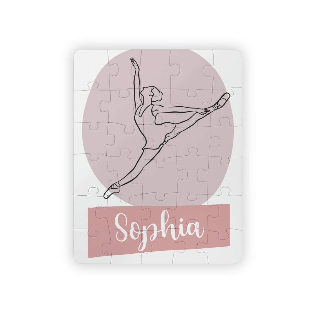Pink Ballerina Kids Puzzle Dance Nursery Puzzle Ballet Lover Gift Girls ...