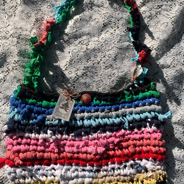 Crochet Rag Bag - Etsy