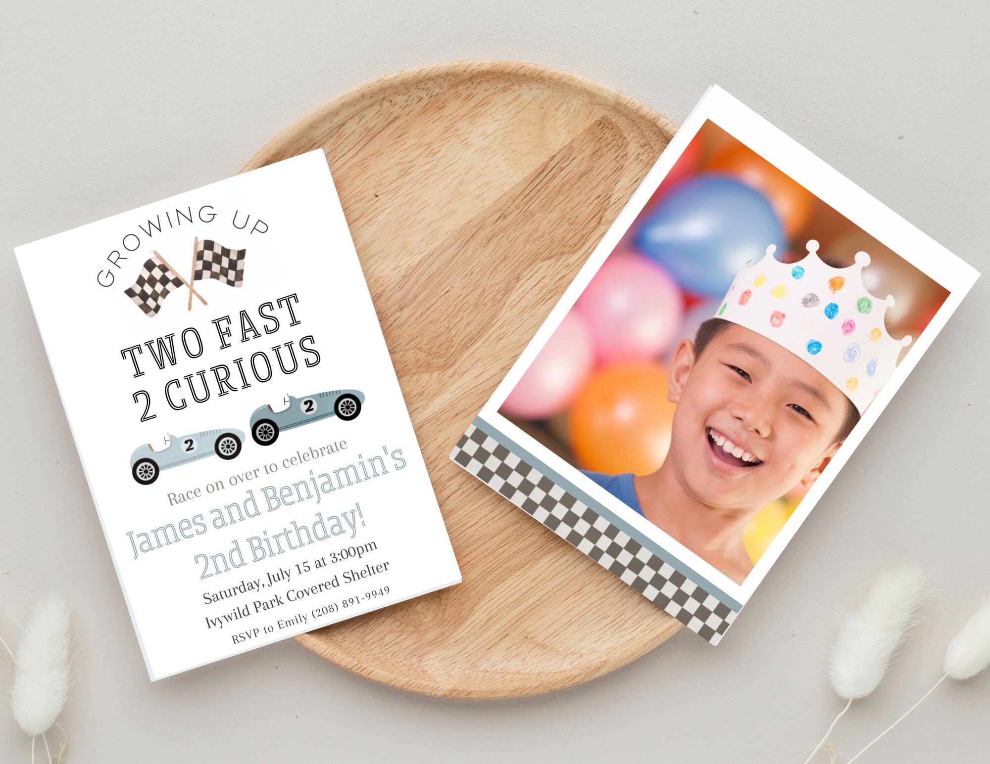 Two Fast Two Curious Birthday Invitation Template - Etsy