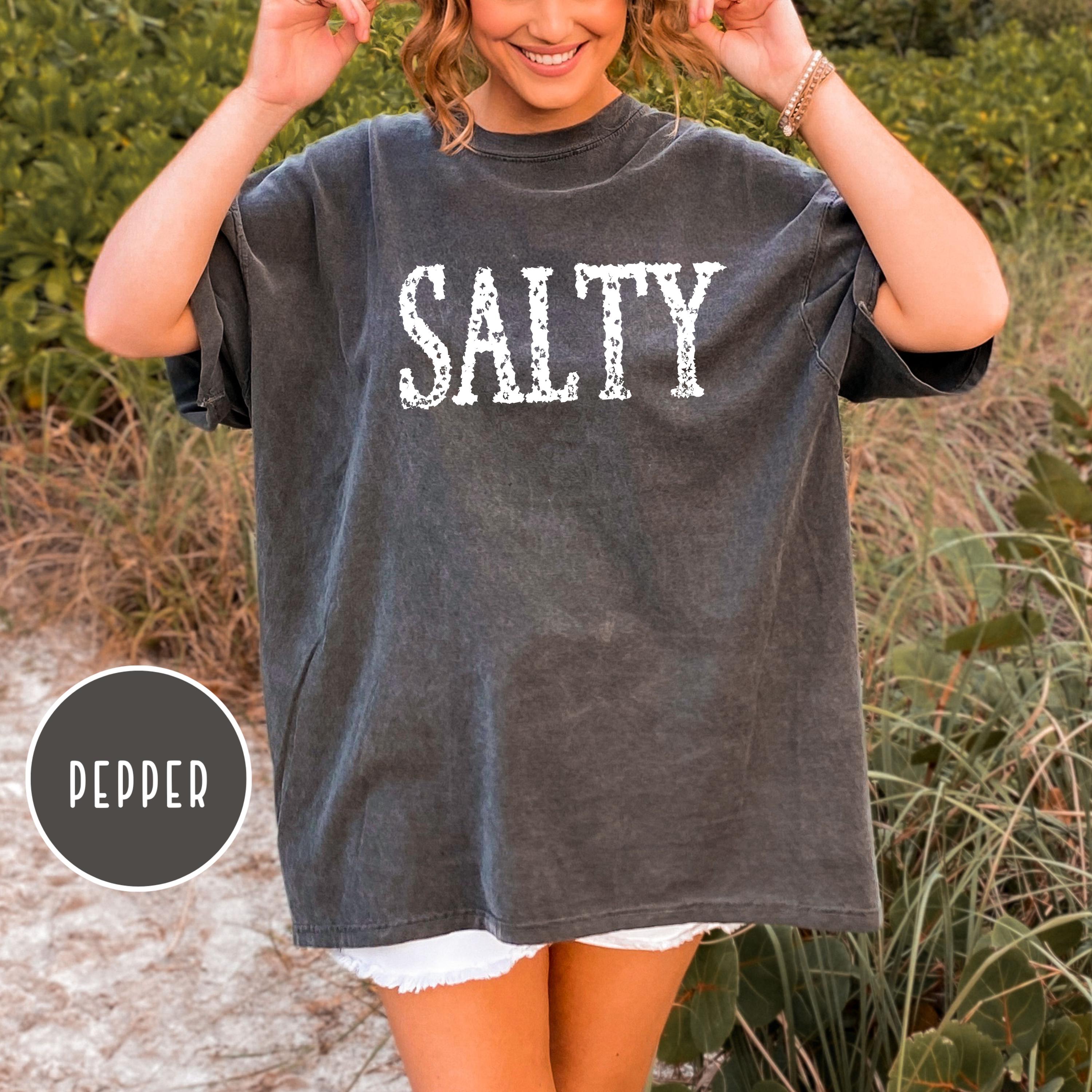Salty Comfort Color Grunge Beach T-shirt, Beach Salty Tshirt, Grunge ...