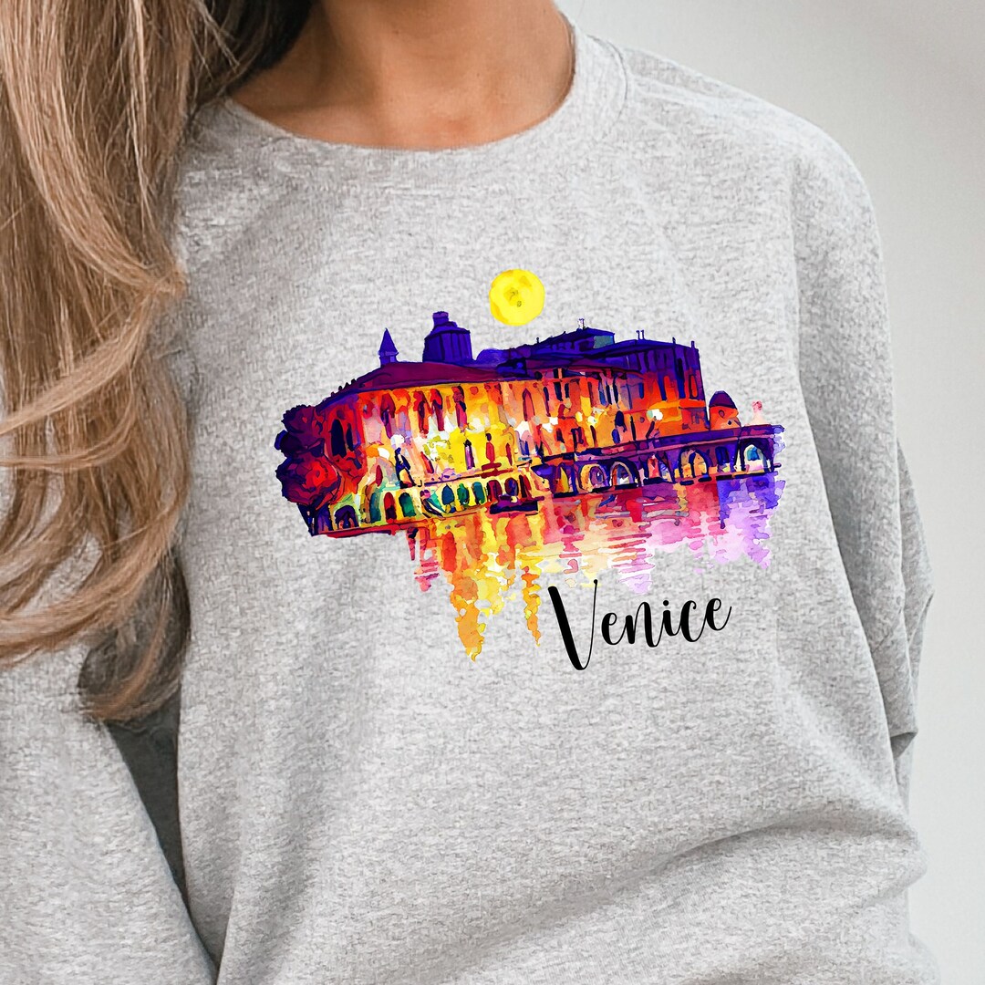 Venice Watercolor Painting Vacation Gift Sweater, Venice Gift, Venice ...