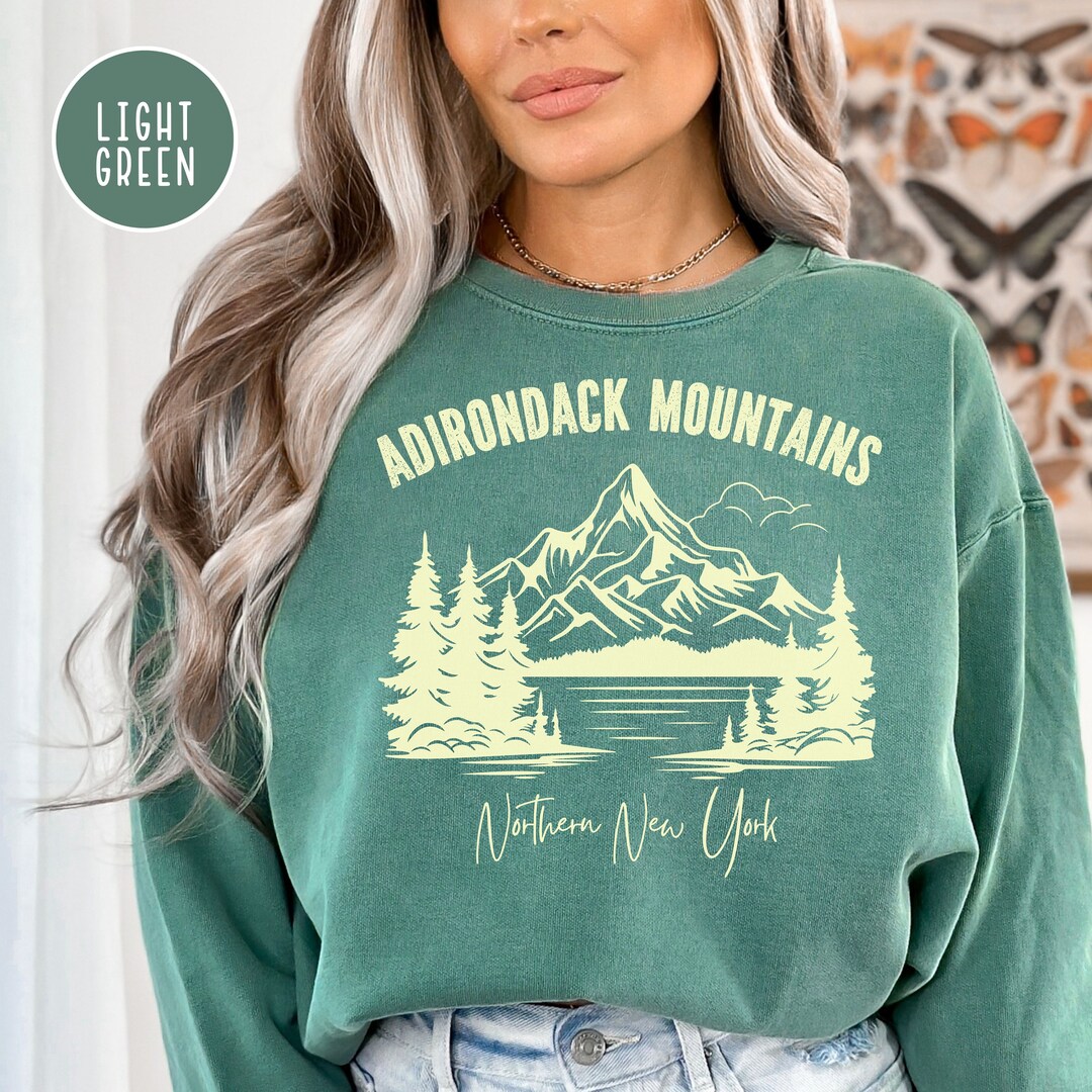 Adirondack Mountains Comfort Colors® Sweatshirt, Adirondacks Grunge ...