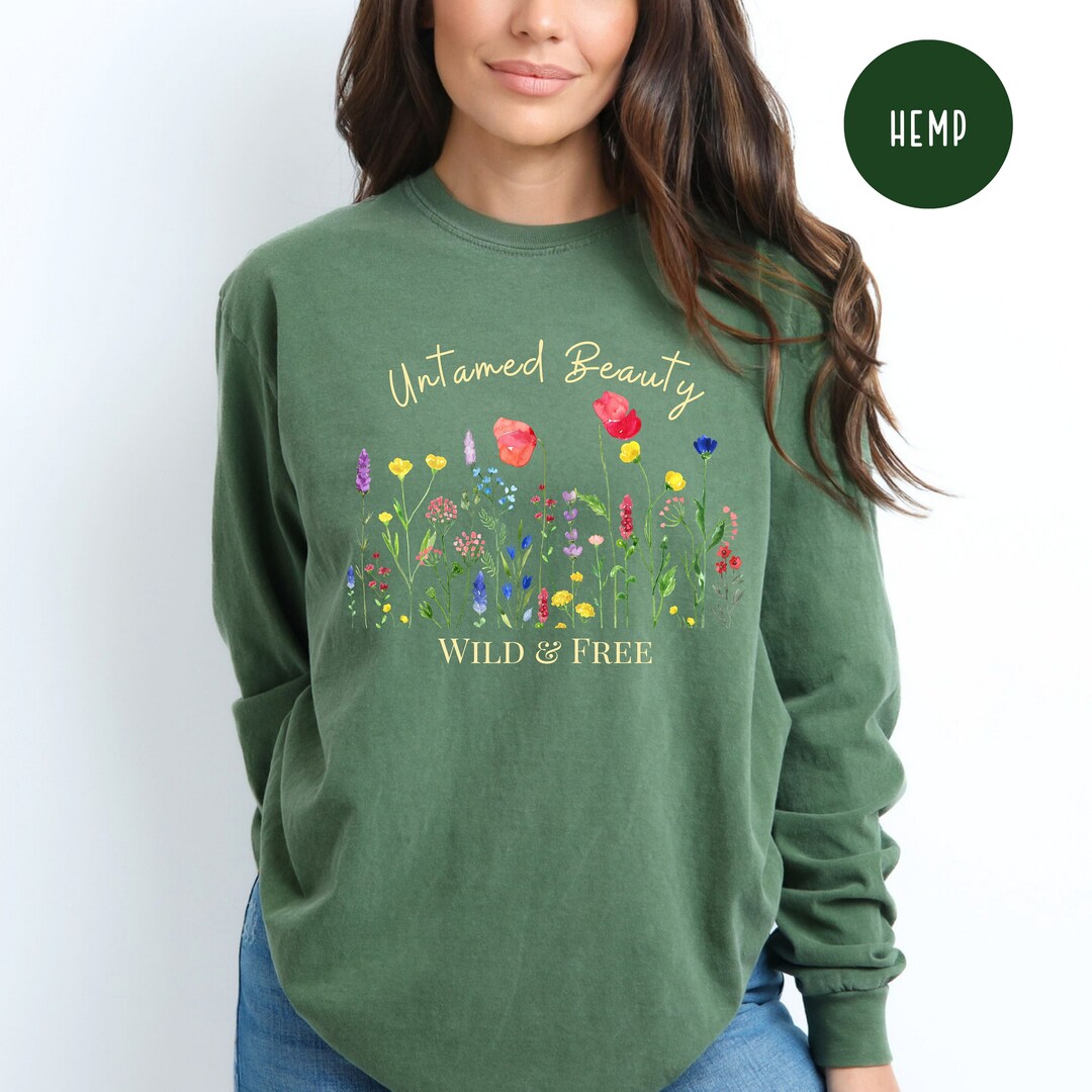Wildflowers Comfort Colors® Long Sleeve T-shirt Garden Gift for Plant ...