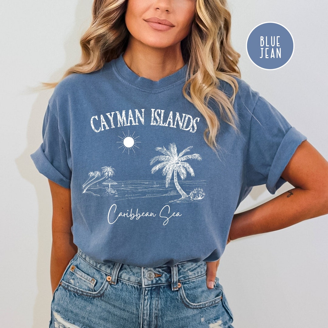 Cayman Islands Caribbean Grunge Style Comfort Colors® T-shirt, Cayman ...