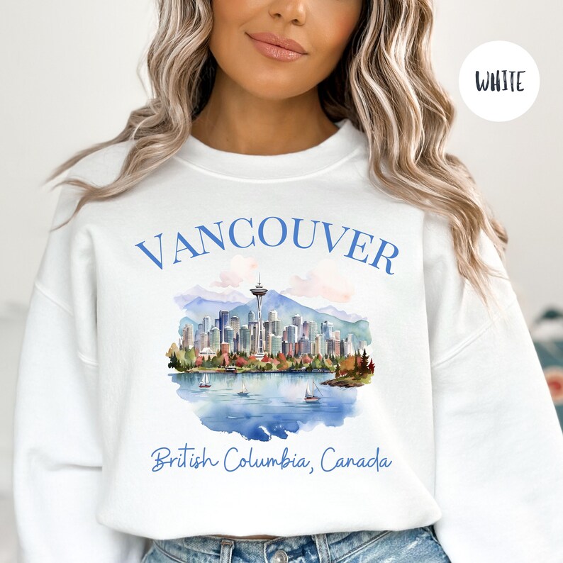 Vancouver British Columbia Canada Sweatshirt Vancouver Canada - Etsy