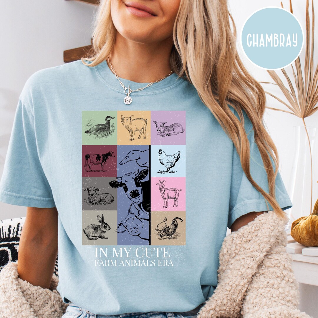 In My Cute Farm Animals Era Comfort Colors® Eras Tour Style Grunge ...