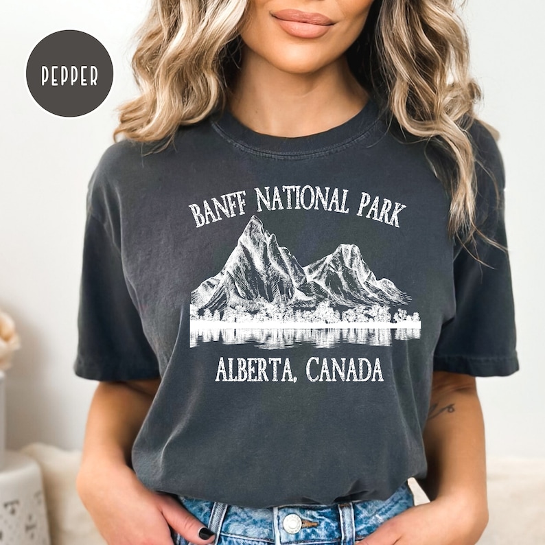 Alberta Canada Banff National Park Comfort Colors® Gift T-shirt, Banff ...