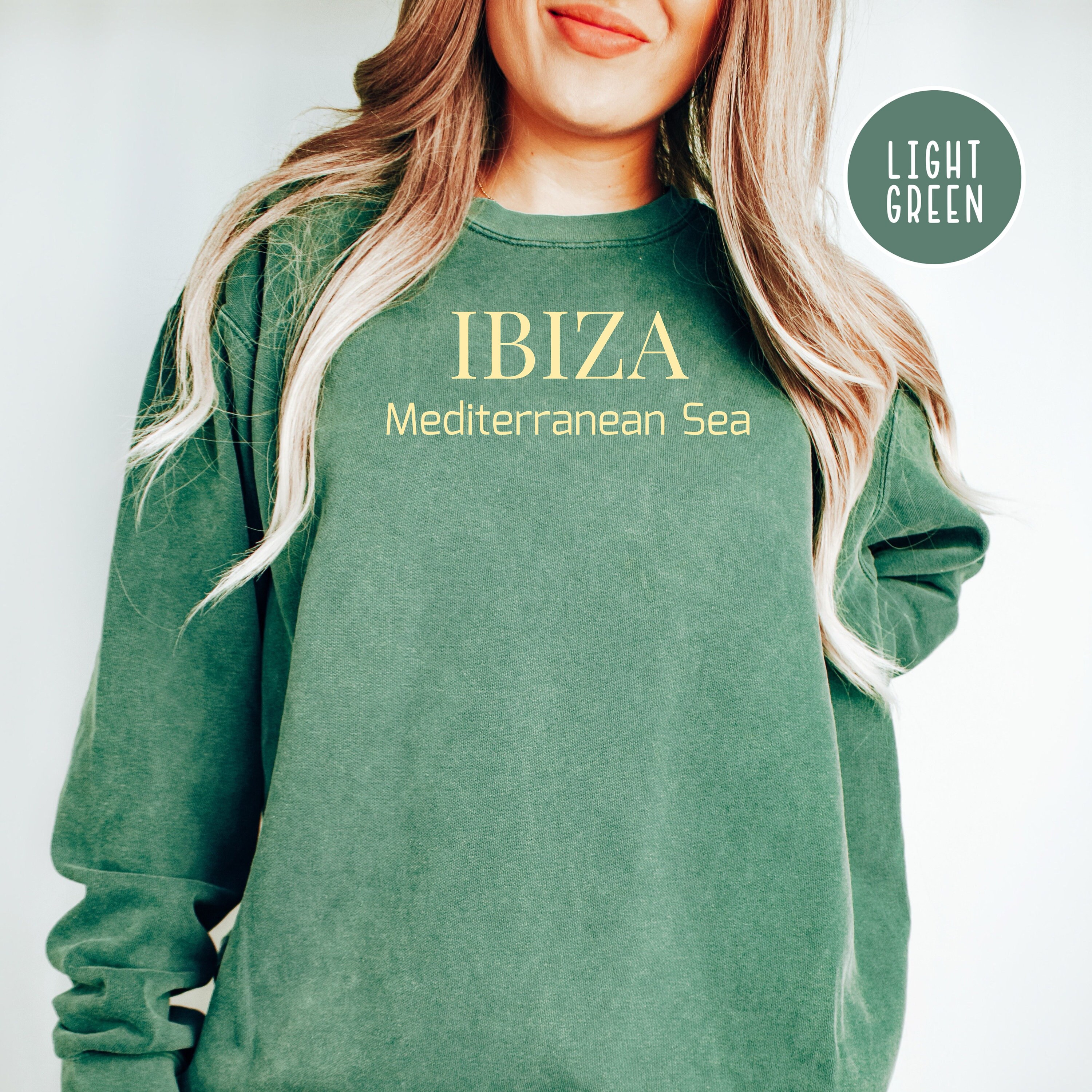 Ibiza Mediterranean Sea Comfort Colors® Sweater Ibiza - Etsy