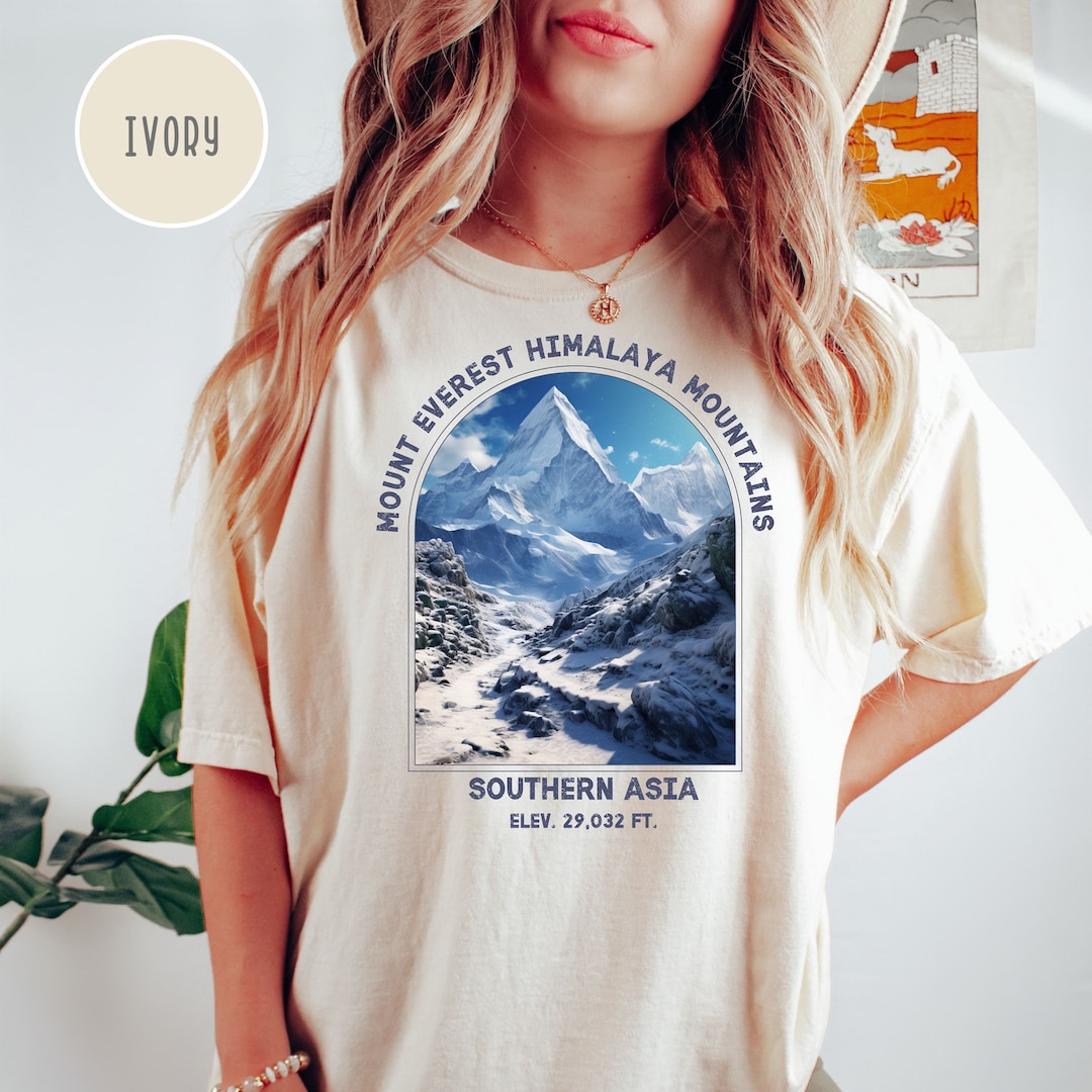 Mount Everest Comfort Colors® T-shirt Mountain Climber Gift, Himalaya ...