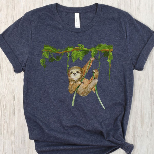 Sloth Tee - Etsy