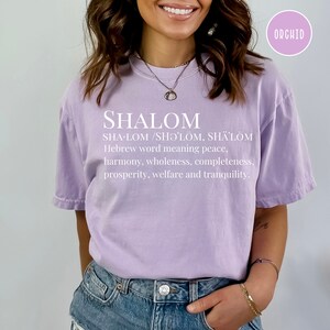 Shalom Peace Stand With Israel Shirt, Shalom Definition Comfort Colors ...