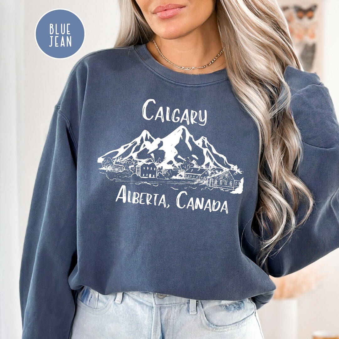 Calgary Canada Grunge Style Comfort Colors® Sweatshirt, Calgary Alberta ...