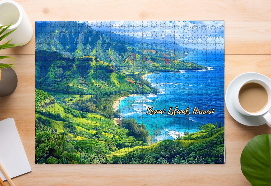 Gorgeous Kauai Island Hawaii Colorful 500 Piece Jigsaw Puzzle (finished ...