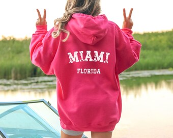 Miami Hooded Sweatshirt, Miami Hoodie, Miami Vintage Hoodie Miami Hooded Sweatshirt, Miami Hoodie, Miami Vintage Hoodie