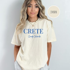 Crete Greek Islands Comfort Colors® Minimalist Style T-shirt, Greece ...