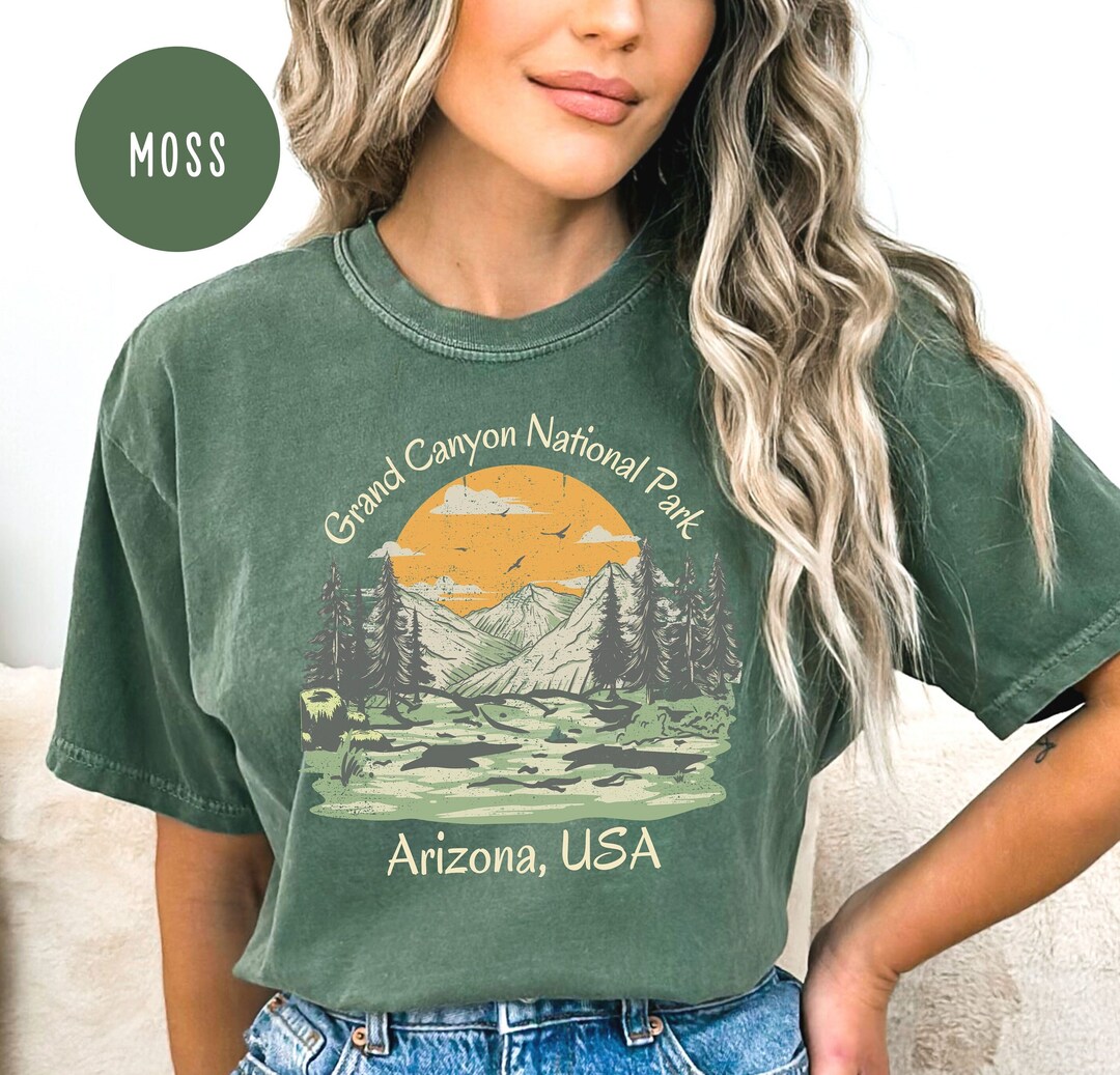 Grand Canyon National Park Retro Comfort Colors® Hiking T-shirt Gift ...