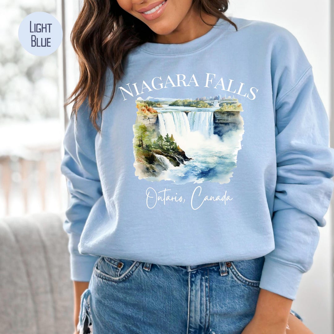 Niagara Falls Ontario Canada Sweatshirt, Niagara Falls Canada Sweater ...