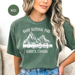 Alberta Canada Banff National Park Comfort Colors® Gift T-shirt, Banff ...
