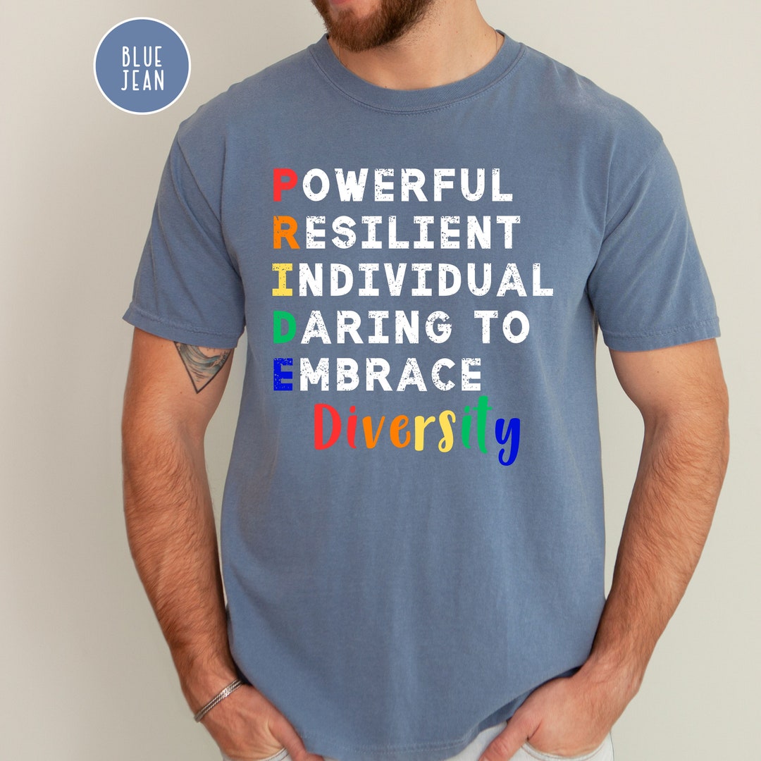 Pride Diversity Shirt, Pridefest Grunge Style Comfort Colors® T-shirt ...