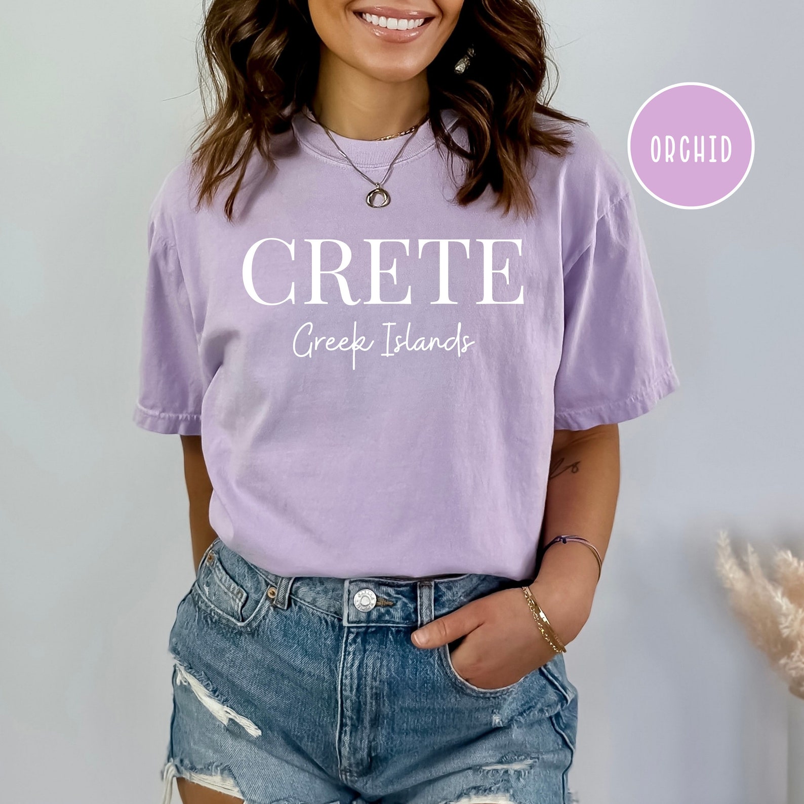 Crete Greek Islands Comfort Colors® Minimalist Style T-shirt, Greece ...