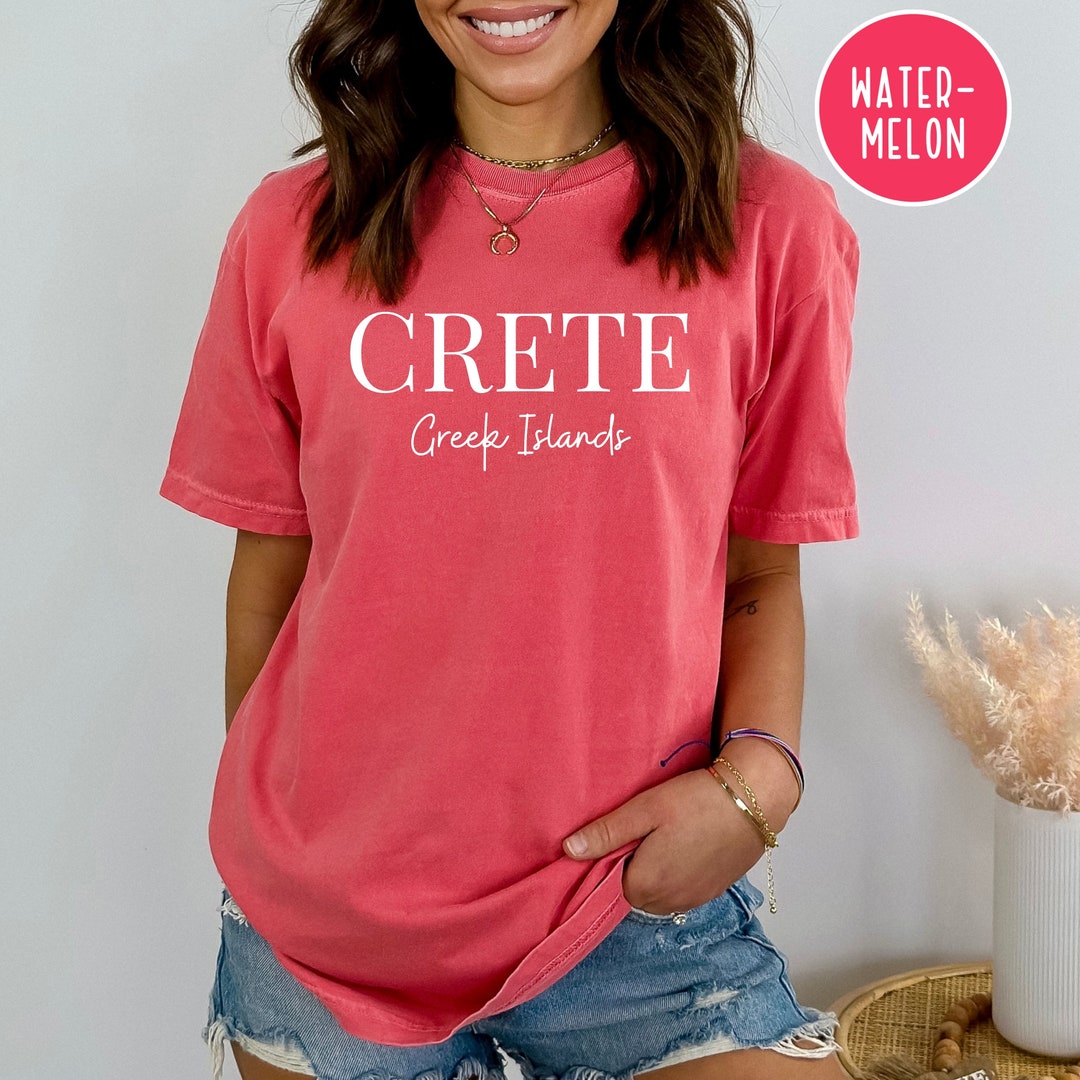 Crete Greek Islands Comfort Colors® Minimalist Style T-shirt - Etsy