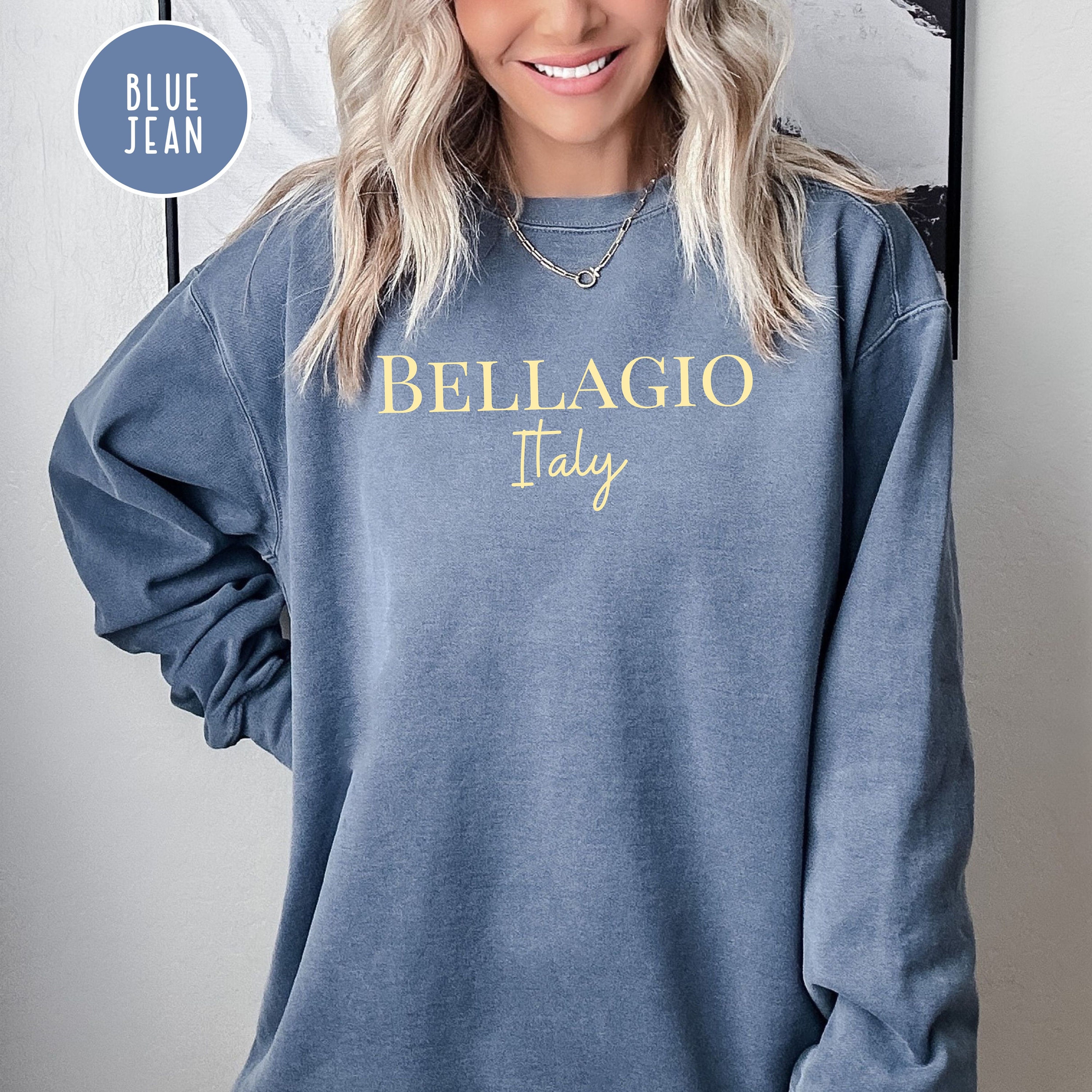 Bellagio Italy Minimalist Style Comfort Colors® Sweatshirt - Etsy
