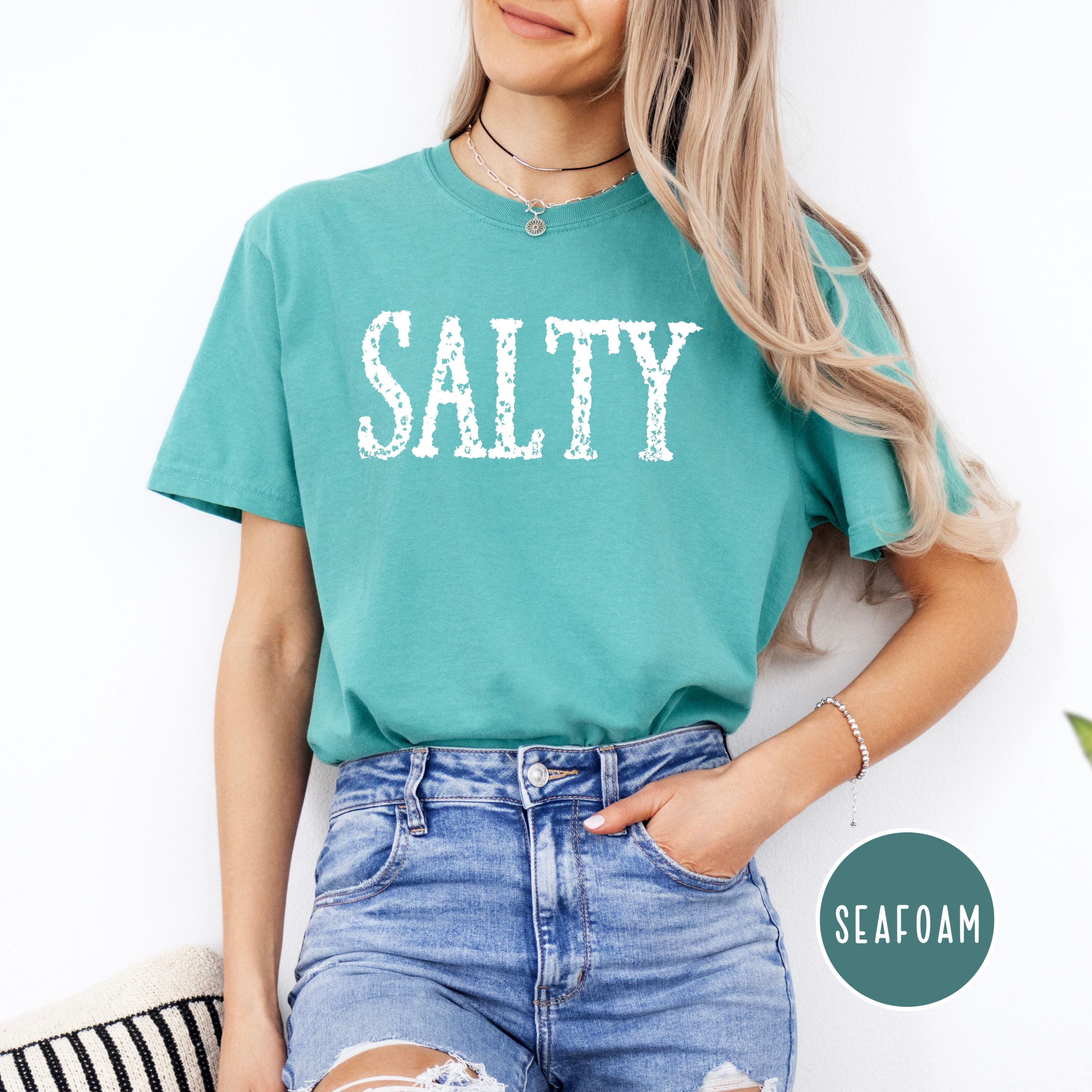 Salty Comfort Color Grunge Beach T-shirt, Beach Salty Tshirt, Grunge ...