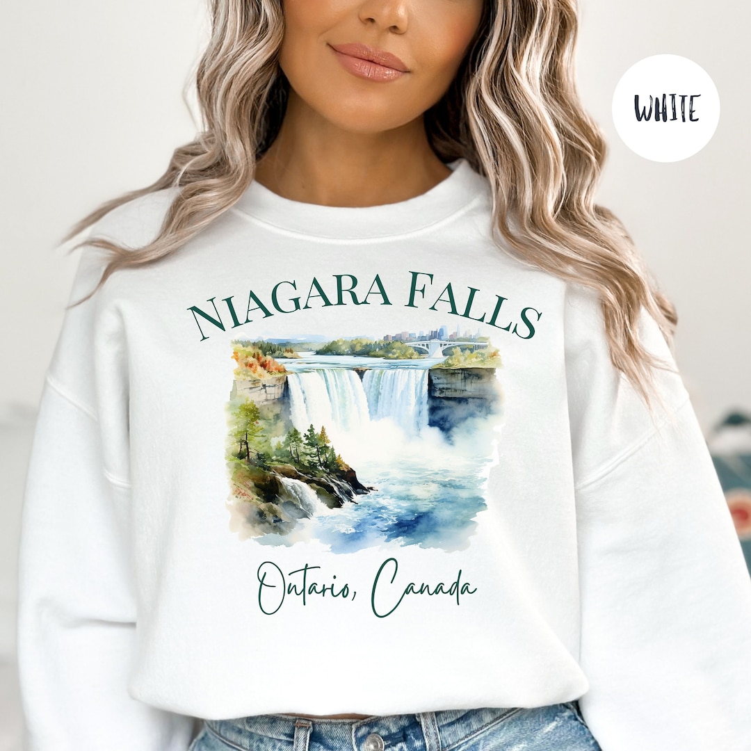 Niagara Falls Ontario Canada Sweatshirt, Niagara Falls Canada Sweater ...