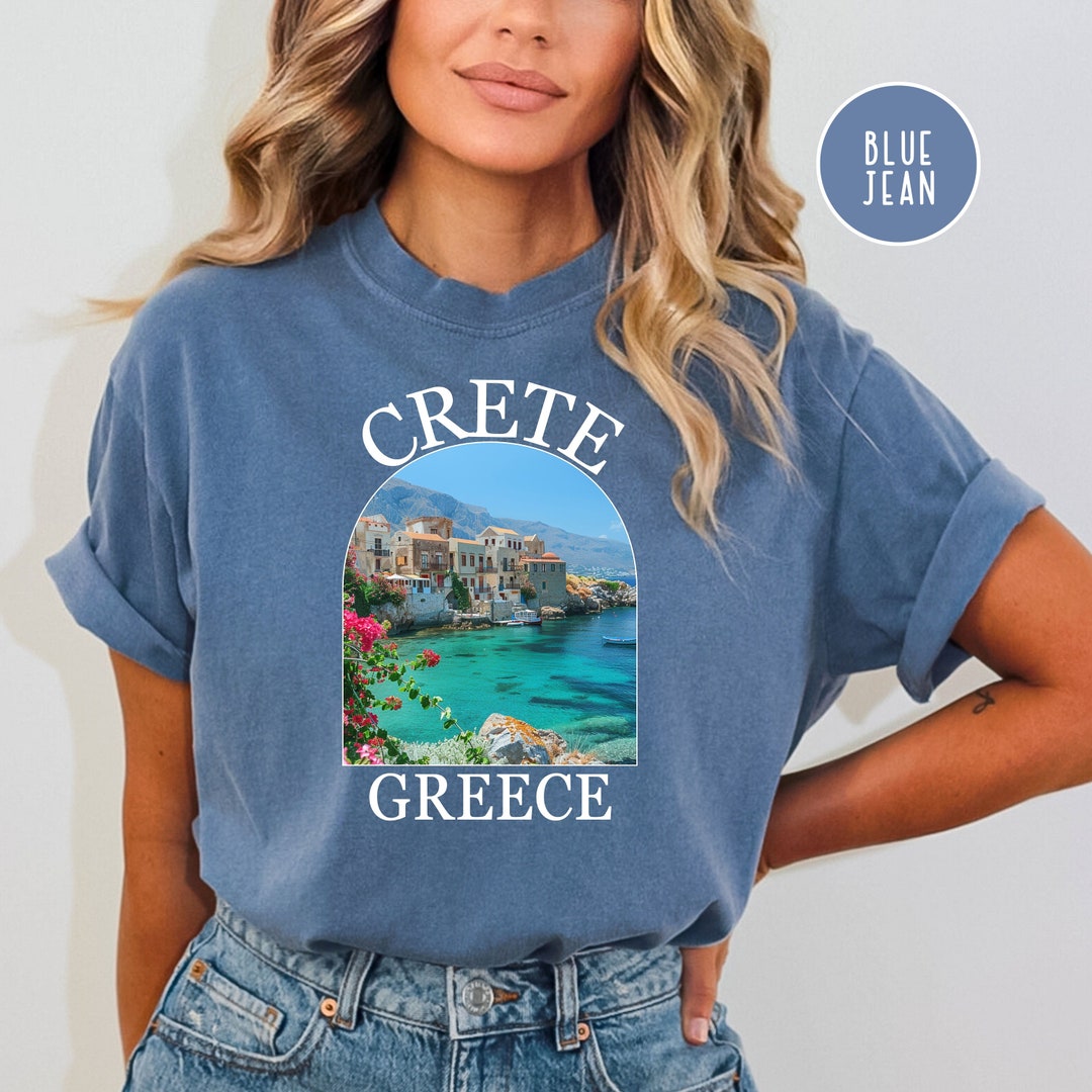 Crete Greece Comfort Colors® Tshirt, Greek Islands Vacation Gift Shirt ...